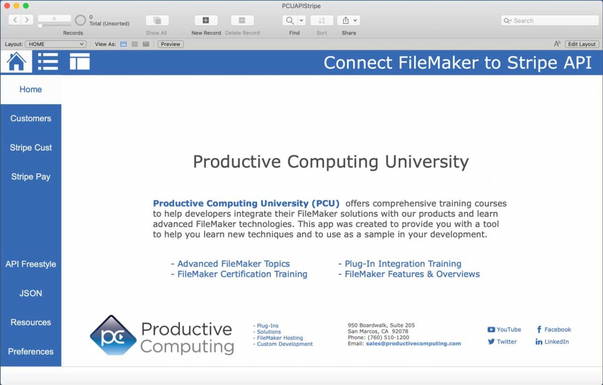 Connect FileMaker to the Stripe API