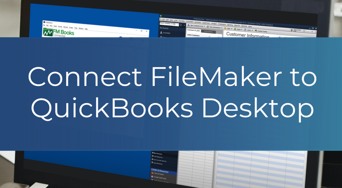 FM Books Connector - FileMaker to QuickBooks - Productive Computing