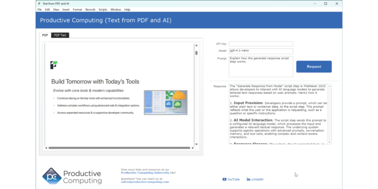 New AI features in FileMaker 2025