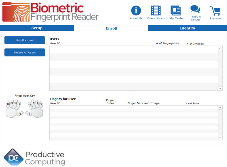 Biometric Fingerprint Reader - Productive Computing, Inc.