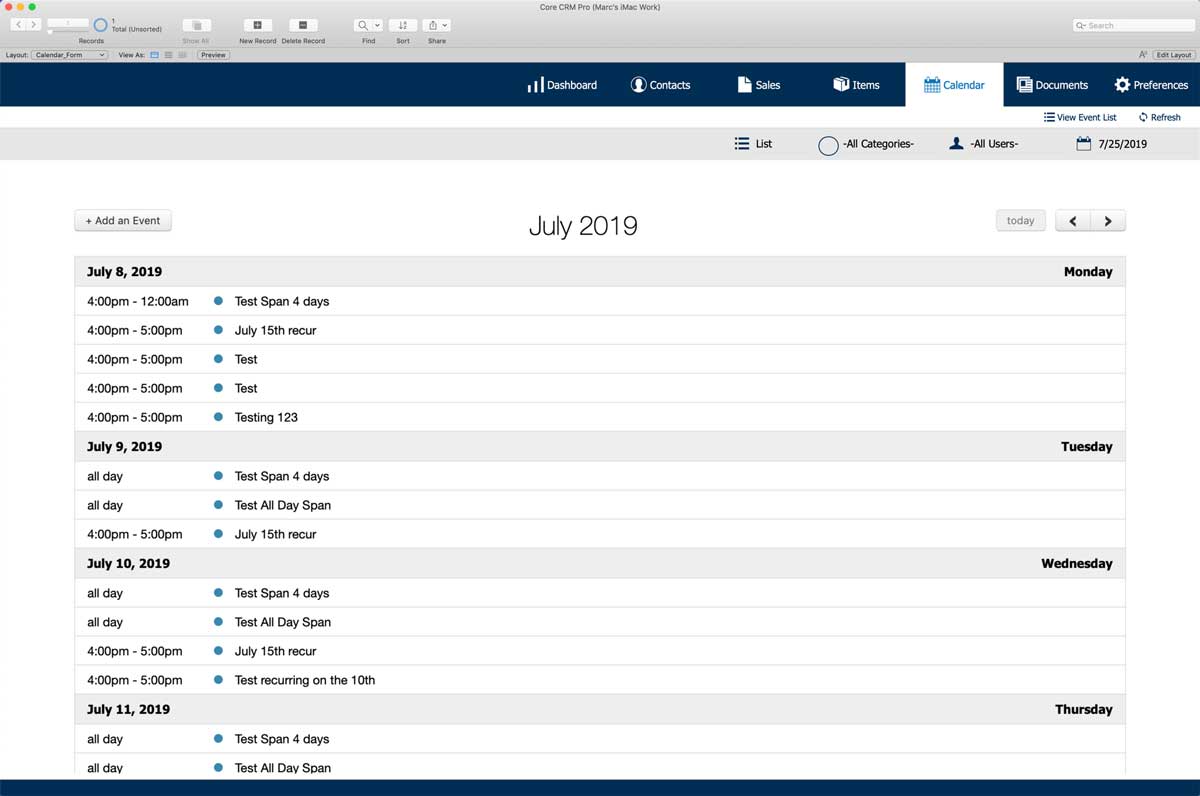 Core CRM Pro - FileMaker CRM from Productive Computing, Inc.