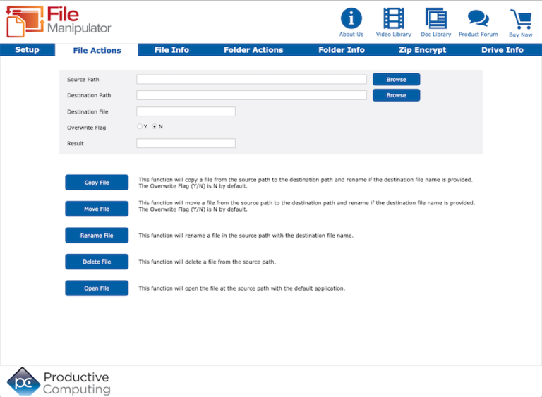 File Manipulator FileMaker Plug-in - Productive Computing