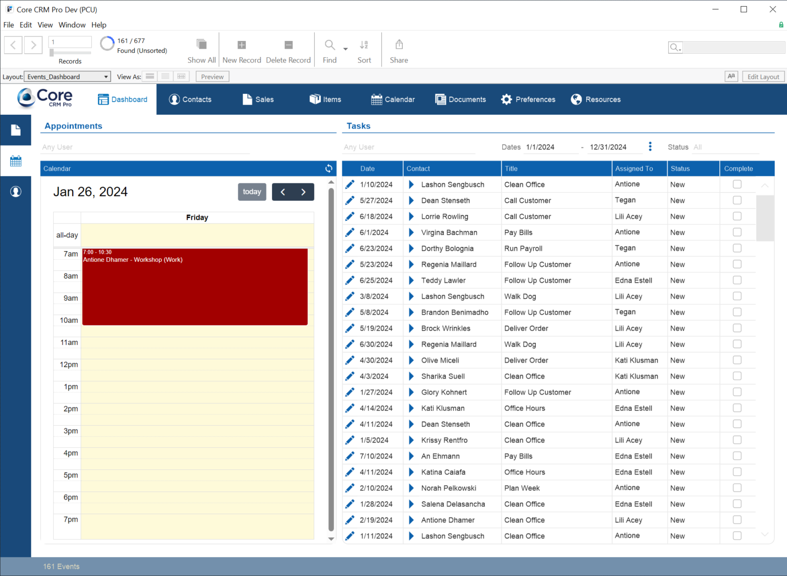 Core CRM Pro - A Free FileMaker CRM Template